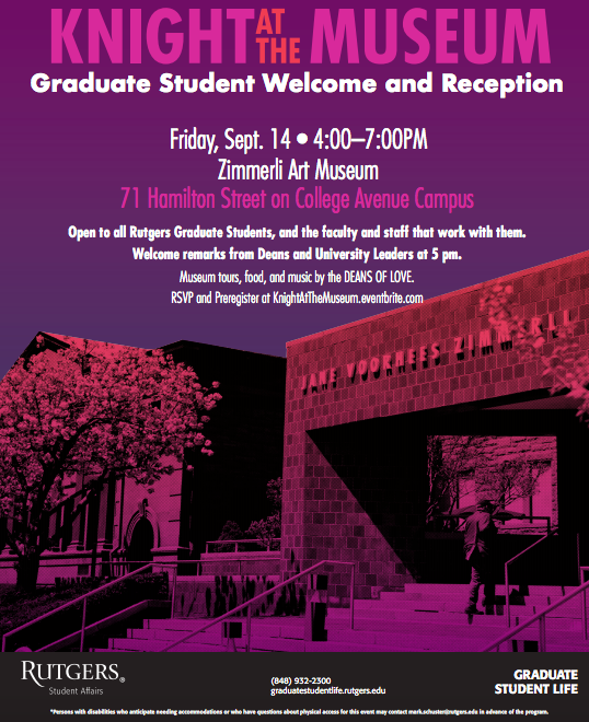 Graduate and Professional Student Welcome Reception | Graduate Student ...